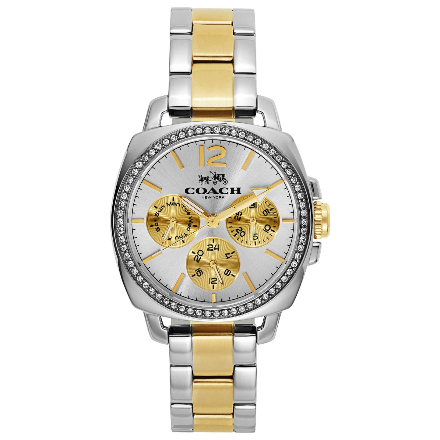 Coach Boyfriend Dual tone Silver Dial Ladies Watch - 14502129 – Watch ...