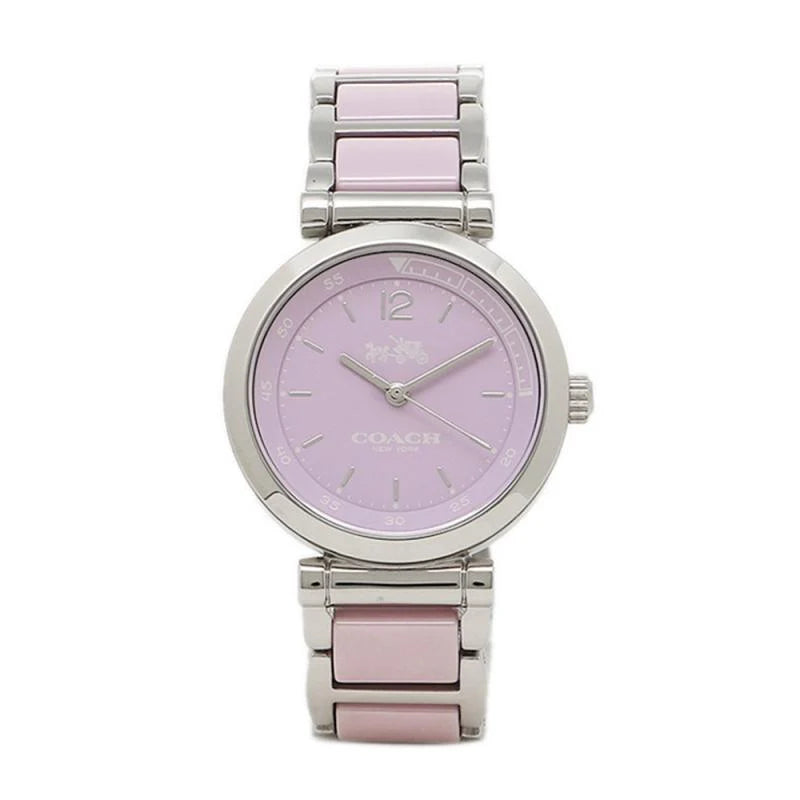 Coach sport ceramic Dual Tone Pink Dial Ladies Watch- 14502461 – Watch ...