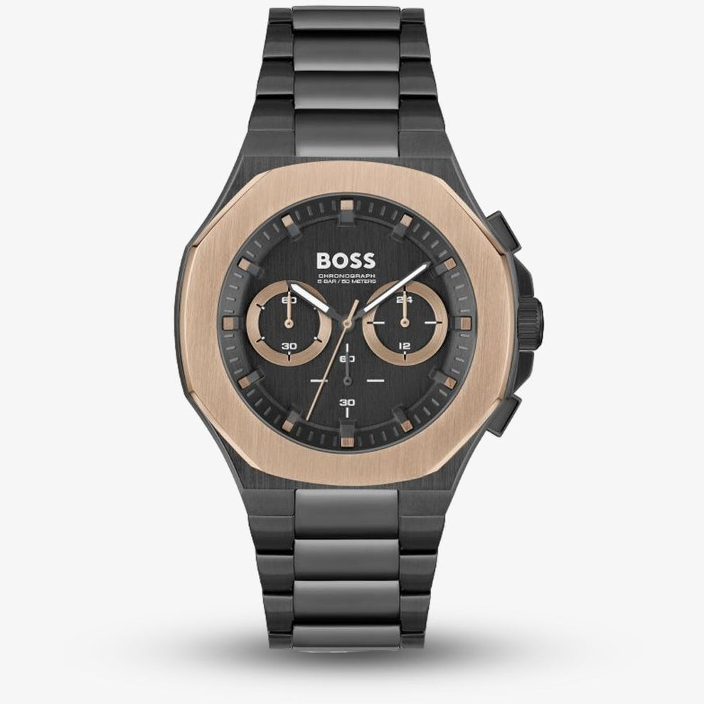 Hugo Boss Black and Rose Gold Men's Chronograph Watch- 1514090 – Watch ...